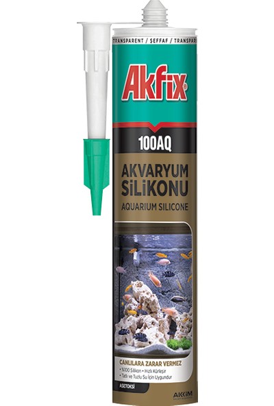 Akfix 100AQ Akvaryum Silikonu 310 ML Siyah Akfix 100AQ Akvaryum Silikonu 310 ML Siyah