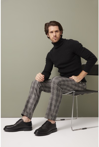 Ziya Erkek Deri Ayakkabı 10371 311 Siyah