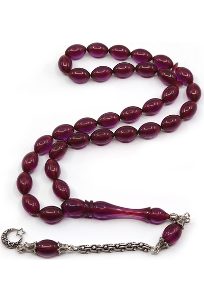 Vetesbih Vetesbih 925 Ayar Gümüş Püsküllü Arpa Kesim Katalin Tesbih