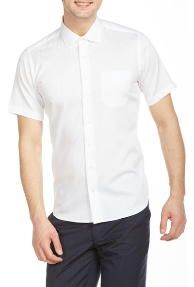 Bisse Erkek Kısa Kollu Klasik Gömlek