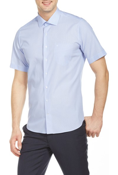 Bisse Erkek Kısa Kollu Klasik Gömlek