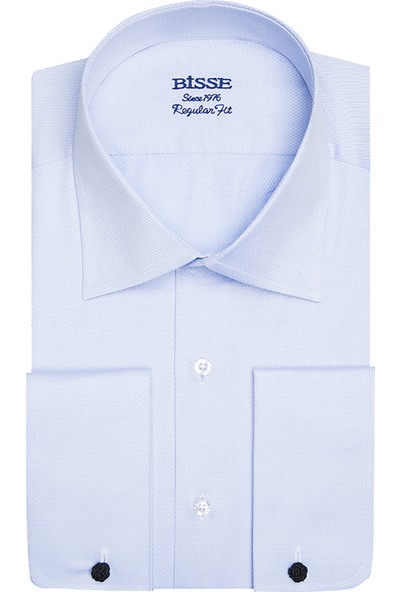 Bisse Erkek Uzun Kollu Duble Manşetli Klasik Gömlek