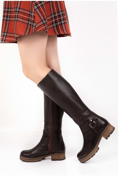 Gondol Deri Sıcak Astar Günlük Çizme ŞHN.6028