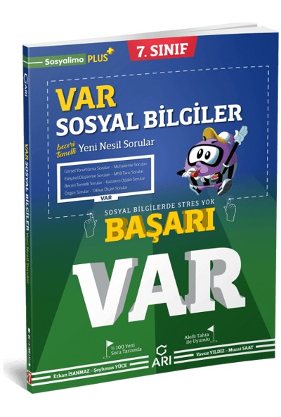 Arı Yayıncılık 7. Sınıf Var Sosyal Bilgiler Soru Bankası