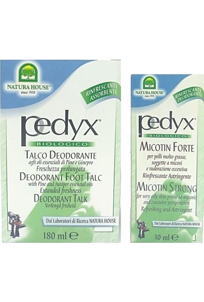 Pedyx Ayak Pudrası 180 ml + Pedyx Mıcotın Forte 30 ml