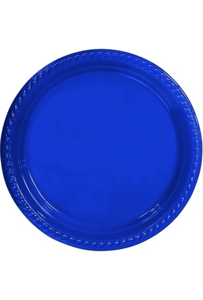 14 Süs Renkli Plastik Tabak Çap 22 cm 25 Adet Mavi 14 Süs Renkli Plastik Tabak Çap 22 cm 25 Adet Mavi