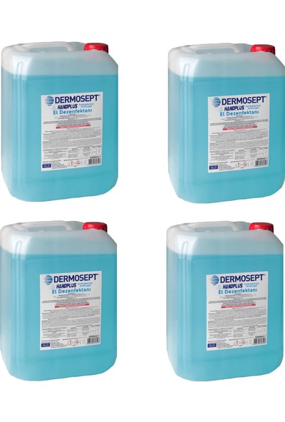 Dermosept Handplus Antibakteriyel El Dezenfektanı 5 lt 4 Adet