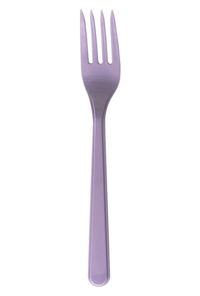 Kristal Lüks Plastik Çatal Renkli 25 Adet Lila Kristal Lüks Plastik Çatal Renkli 25 Adet Lila