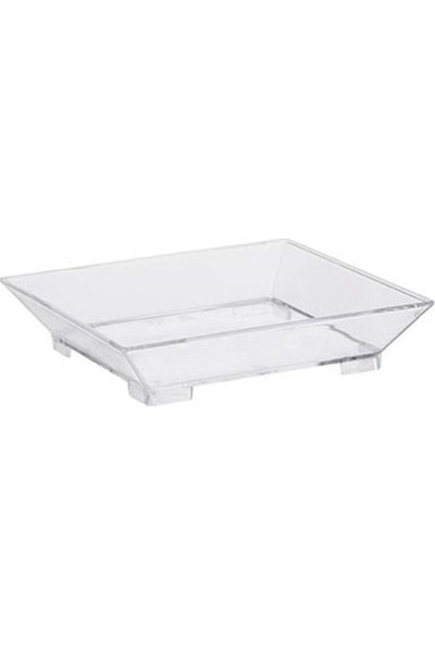 Kristal Akrilik Mini Kare Tabak & Tatlı Tabağı 6x6 50 Adet Kristal Akrilik Mini Kare Tabak & Tatlı Tabağı 6x6 50 Adet