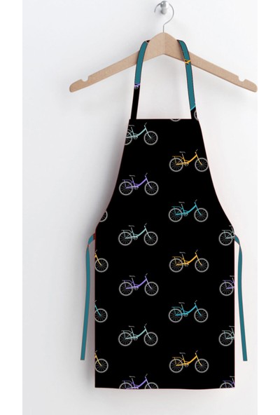Ays Home AYSO0126 Bisiklet Desen Leke Tutmaz Mutfak Önlüğü