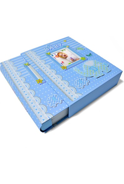 Nobbystar 200'LÜK 10X15 Erkek Çocuk Bebek Fotoğraf Albümü
