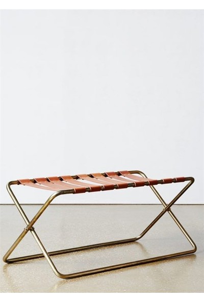 Sohomanje Gerçek Deri Metal Bench Sohomanje Gerçek Deri Metal Bench