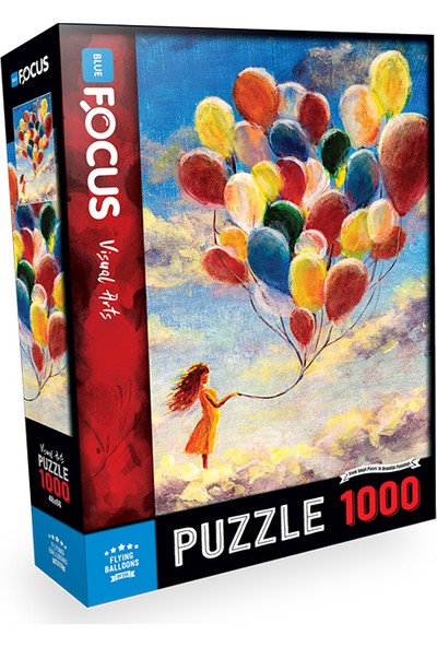 Blue Focus 1000 Parça Puzzle - Flyıng Balloons