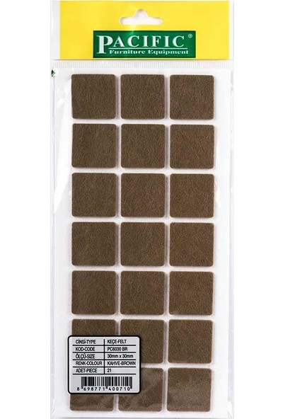 Pacıfıc KEÇE-30X30 Mm-Kanepe Sehpa Sandalye Için Zemin Koruyucu Pacıfıc KEÇE-30X30 Mm-Kanepe Sehpa Sandalye Için Zemin Koruyucu