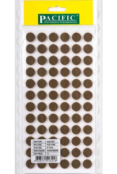 Pacıfıc Keçe-15 mm Çap-Kanepe Sehpa Sandalye Için Zemin Koruyucu Pacıfıc Keçe-15 mm Çap-Kanepe Sehpa Sandalye Için Zemin Koruyucu