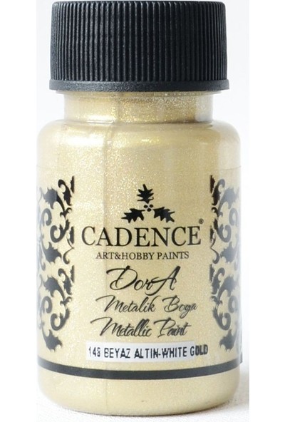 Cadence Dora Metalik Boya 50 ml 148 Beyaz Altın Cadence Dora Metalik Boya 50 ml 148 Beyaz Altın