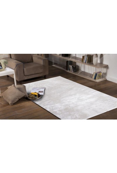 Sanart Beyaz Bambu Halı