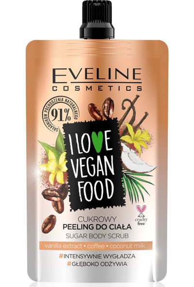 EVELİNE Vanilyalı Latte Vegan Vücut Scrubı