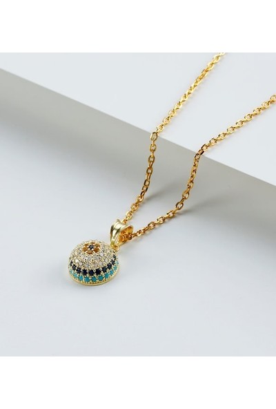 Gümüşistan 925 Ayar Gümüş Göz Nazarlı Kolye