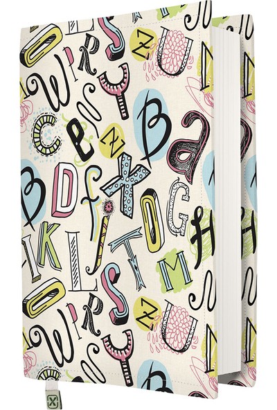 Kapax Kitap Kılıfı - Alfabe- M