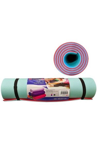 Avessa 10 mm Pilates Mat (Turkuaz - Kırmızı)