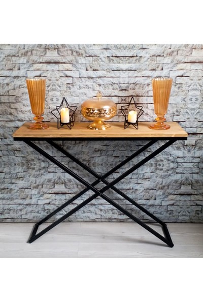 Adım Shops Metal Çapraz Ayaklı Çam Dresuar