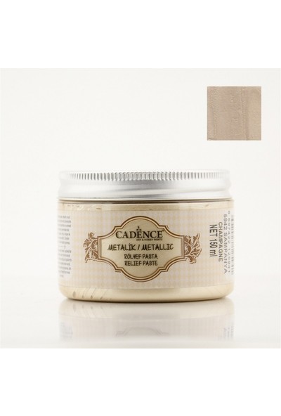 Cadence 5942 Metalik Rölyef Pasta Şampanya