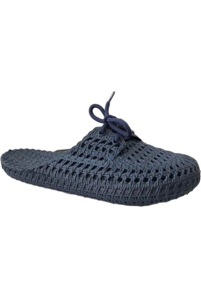 Gezer 12497 Lacivert Kadın Kaydırmaz Örgü Terlik