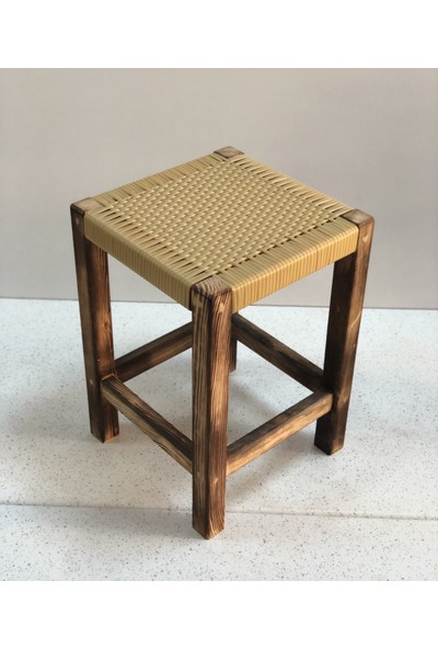 Teknik Ahşap Çok Amaçlı Is Işlemi Görmüş Hasır Örme Tabure 46 cm Teknik Ahşap Çok Amaçlı Is Işlemi Görmüş Hasır Örme Tabure 46 cm