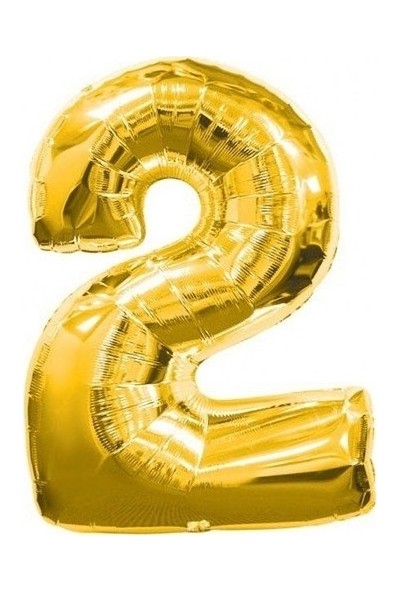 Particim Süs Evi 2 Rakam Folyo Balon Gold 40'' 100 cm Particim Süs Evi 2 Rakam Folyo Balon Gold 40'' 100 cm