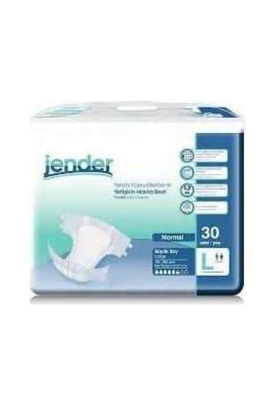 Jender Belbantlı Hasta Bezi Large 30 Adet