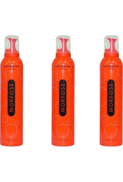 morfose Saç Köpüğü Turuncu 3'lü Set