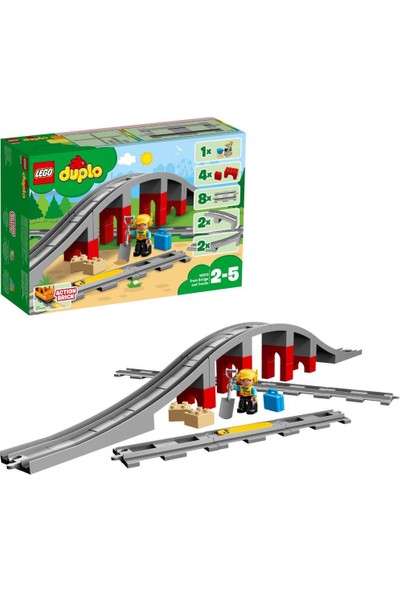 LEGO DUPLO 10872 Tren Köprüsü ve Rayları LEGO DUPLO 10872 Tren Köprüsü ve Rayları