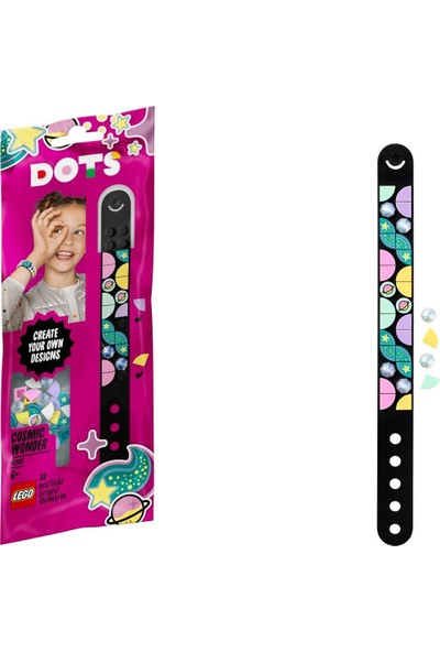 LEGO® DOTS Uzay Harikası Bileklik 41903 - Kendin Yap Takı Seti LEGO® DOTS Uzay Harikası Bileklik 41903 - Kendin Yap Takı Seti