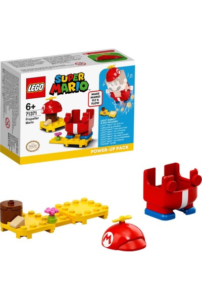 LEGO® Super Mario™ 71371 Pervaneli Mario Güçlendirme Kostümü Yapım Seti Yaratıcı Çocuklar için Koleksiyonluk Oyuncak