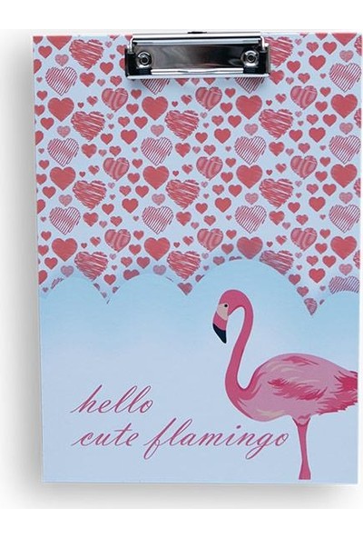 Pikas Sekreterlik Kapaksız Üstten Mekanizmalı A4 Flamingo Desenli