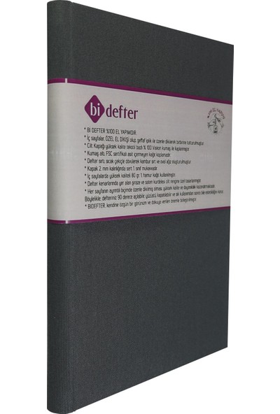 Bi Defter Müzik Nota Defteri Özel Kumaş Ciltleme Kesik Anahtarlı A4 120 Sayfa 90 gr 21 x 29,5 cm Füme Bi Defter Müzik Nota Defteri Özel Kumaş Ciltleme Kesik Anahtarlı A4 120 Sayfa 90 gr 21 x 29,5 cm Füme