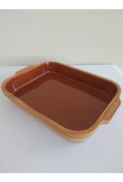 Dalğa Toprak Güveç Tepsi Dikdörtgen