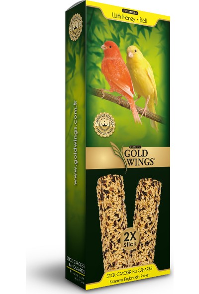 Gold Wings Premium Kanarya Krakeri Kutu Ballı 2'li Gold Wings Premium Kanarya Krakeri Kutu Ballı 2'li