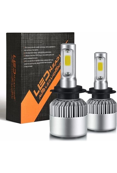 Balp 2 Adet H7 Turbo Fanlı LED Xenon 23W 9000LM 6500K Far Ampulü Zenon Series Headlight Balp 2 Adet H7 Turbo Fanlı LED Xenon 23W 9000LM 6500K Far Ampulü Zenon Series Headlight