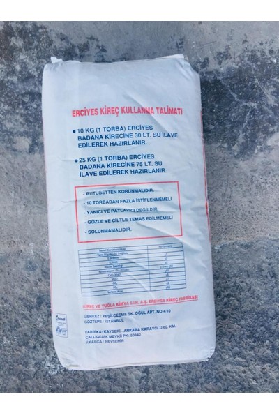 Erciyes Badana Kireci-Sönmüş Badana Kireci 10 kg Erciyes Badana Kireci-Sönmüş Badana Kireci 10 kg