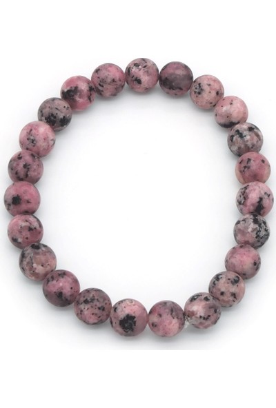 Feans Taşlı Pembe Model Doğal Taş Bileklik