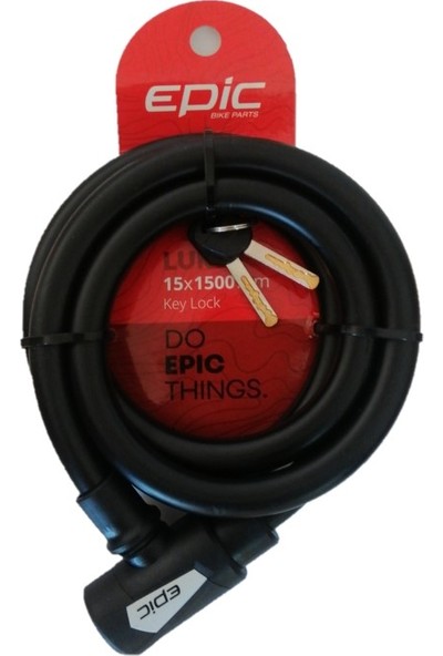 Epic Luk-6 Anahtarlı Bisiklet Kilit 15X1500 mm Epic Luk-6 Anahtarlı Bisiklet Kilit 15X1500 mm