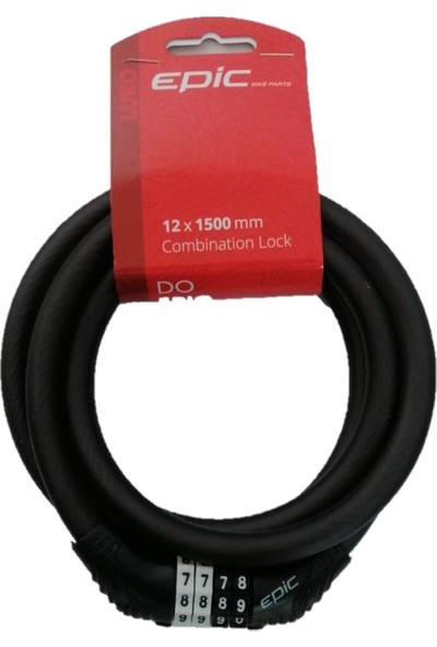 Epic Luko Şifreli Bisiklet Kilit 12X1500 mm