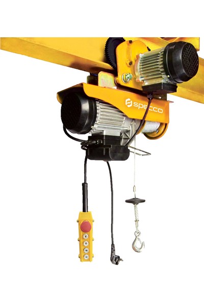 Specco 600 x 1200 kg 20 M Elektrikli 4 Hareketli Şaryolu Vinç