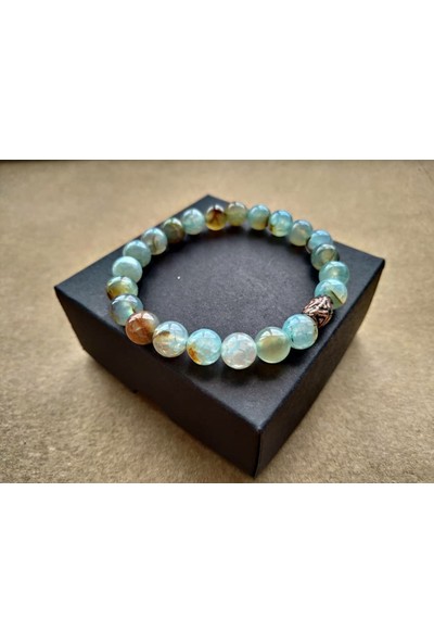 Mini Aksesuar Renkli Akik Doğaltaş Bileklik