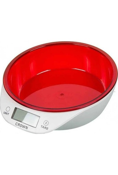 Crown CRW-7011 Hazneli Dijital Mutfak Terazisi Tartısı 5 kg