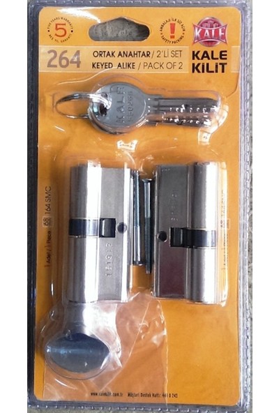 Kale Kilit 264 Ikiz Set Sistem Barel Ortak Anahtar Tuzaksız Kale Kilit 264 Ikiz Set Sistem Barel Ortak Anahtar Tuzaksız