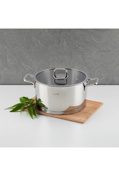Nehir Silver Trend 18 cm Derin Çelik Tencere Nehir Silver Trend 18 cm Derin Çelik Tencere