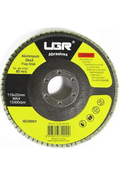 Ugr 115X22 mm Metal Ahşap Flap Disk Zımpara Ugr 115X22 mm Metal Ahşap Flap Disk Zımpara